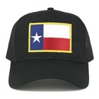 Texas State Flag Embroidered Iron on Patch Snapback Adjustable Mesh Cap ...