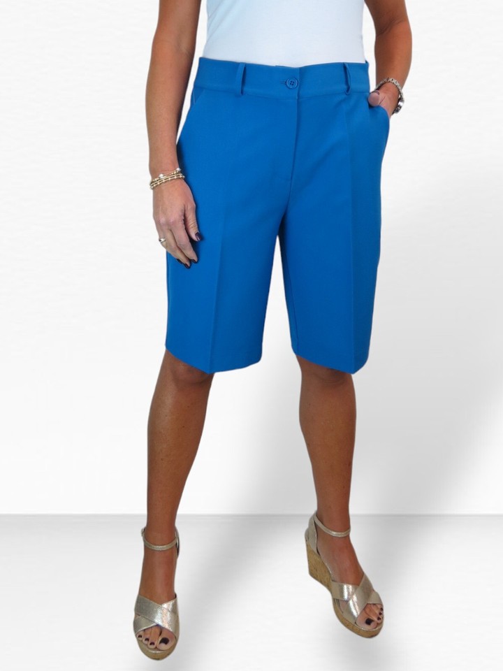 Ladies Smart Tailored Shorts Washable Day Evening City Shorts 8-22 NEW ...