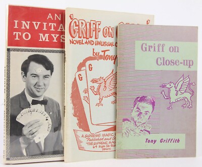 Three Signed Tony Griffith Magic Tricks / Card Tricks Books Rare Griff ...