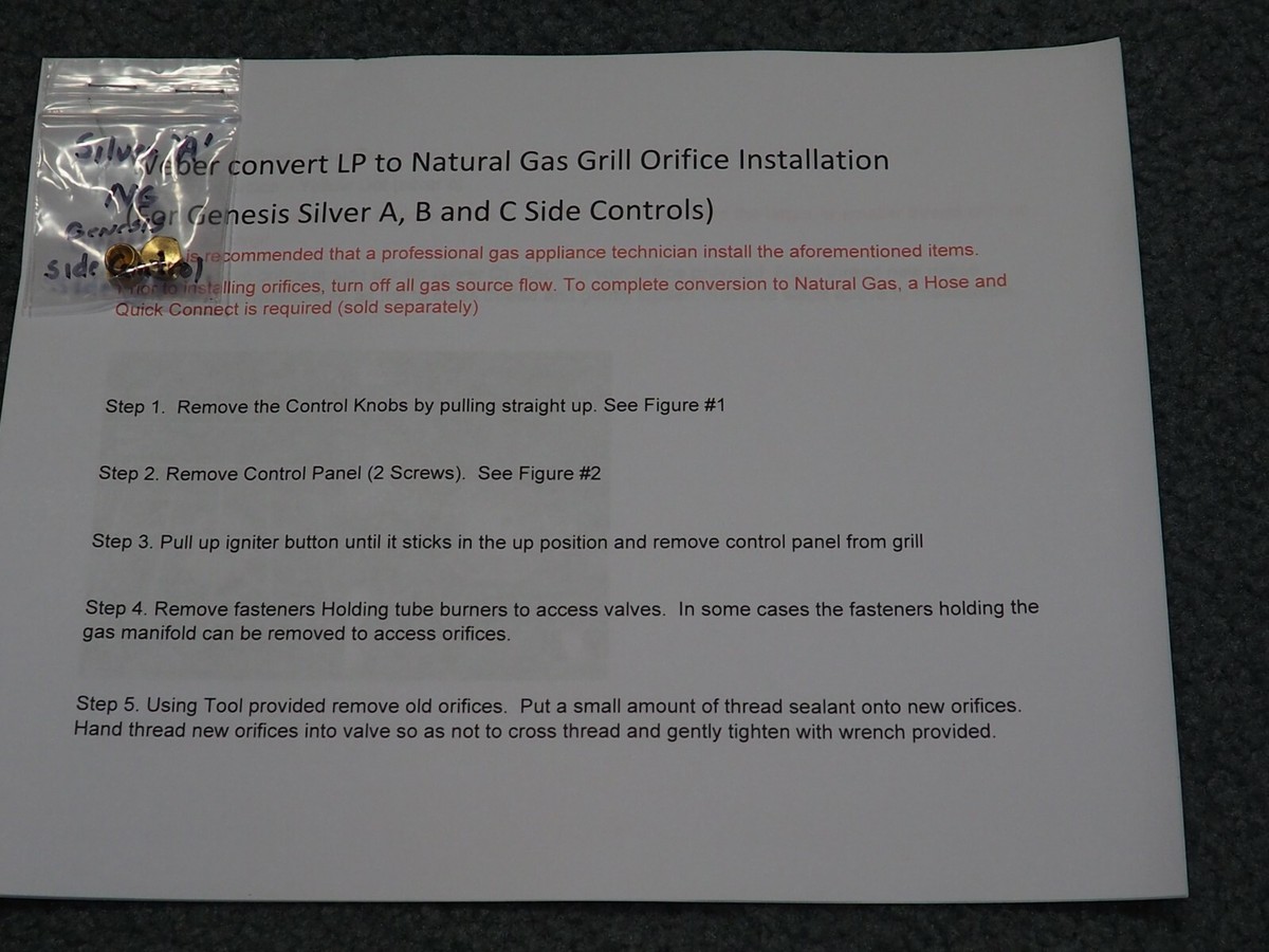 Lp Gas Orifice Conversion Guide