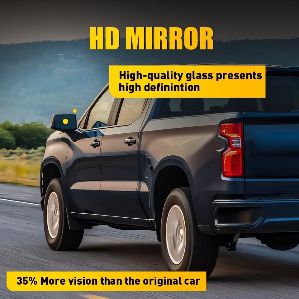 Left Right Towing Lower Mirrors Glass For 20-21 Chevy Silverado Sierra ...