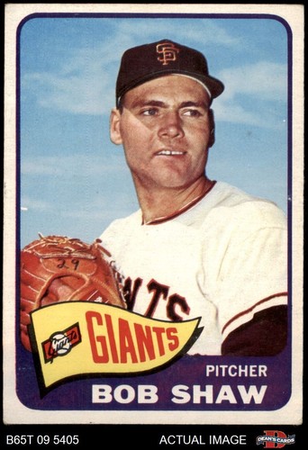 1965 Topps #428 Bob Shaw Giants 3.5 - VG+ | eBay