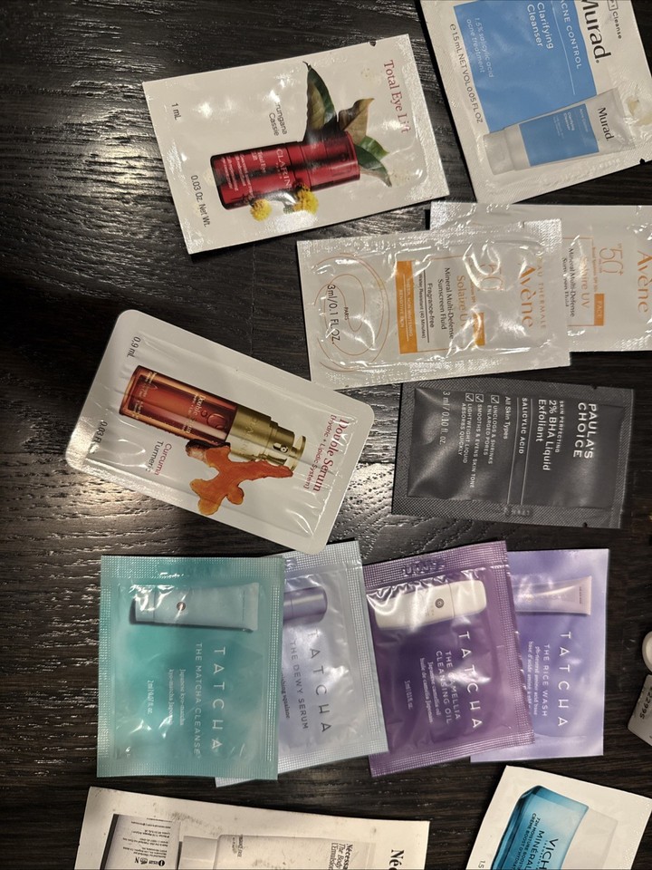 Large Lot Of High End Skin Care Samples Sephora, Clarins, Skinmedica ...