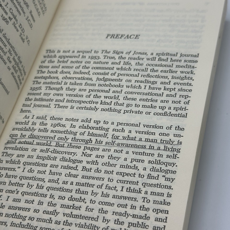 Conjectures Of A Guilty Bystander by Thomas Merton 1968 Paperback Book ...