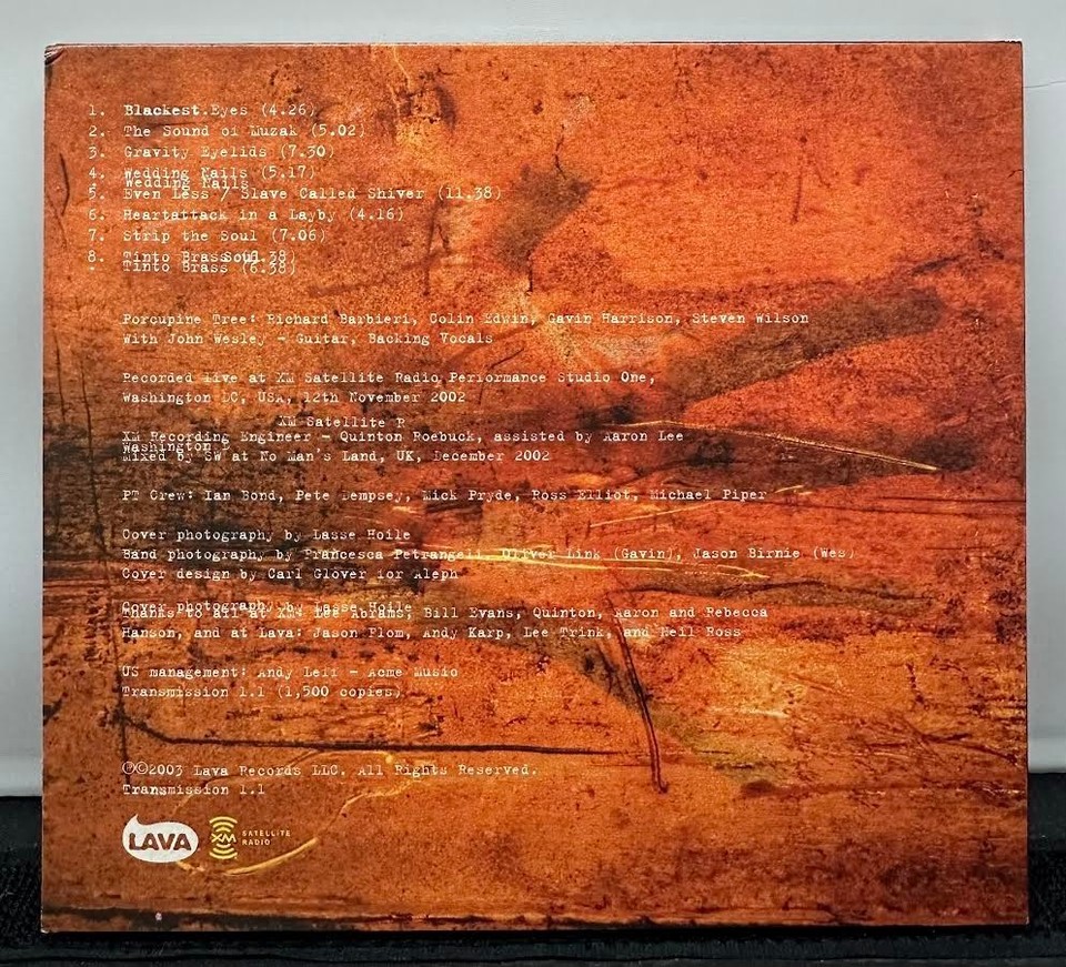 Porcupine Tree "XM" 2003 Lava Transmission Recordings 1.1 UK Digipak CD ...