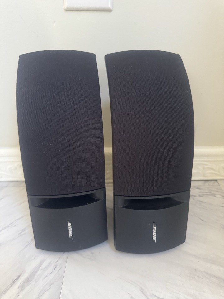 Bose 161 Right & Left System Surround Sound Bookshelf Speakers Black ...