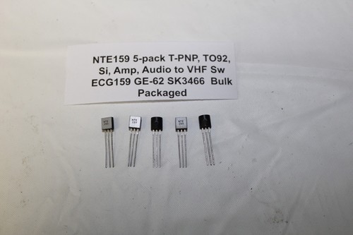 NTE NTE159 5-Pack T-PNP Audio to VHF Switch TO5 case ECG159 GE-82 ...