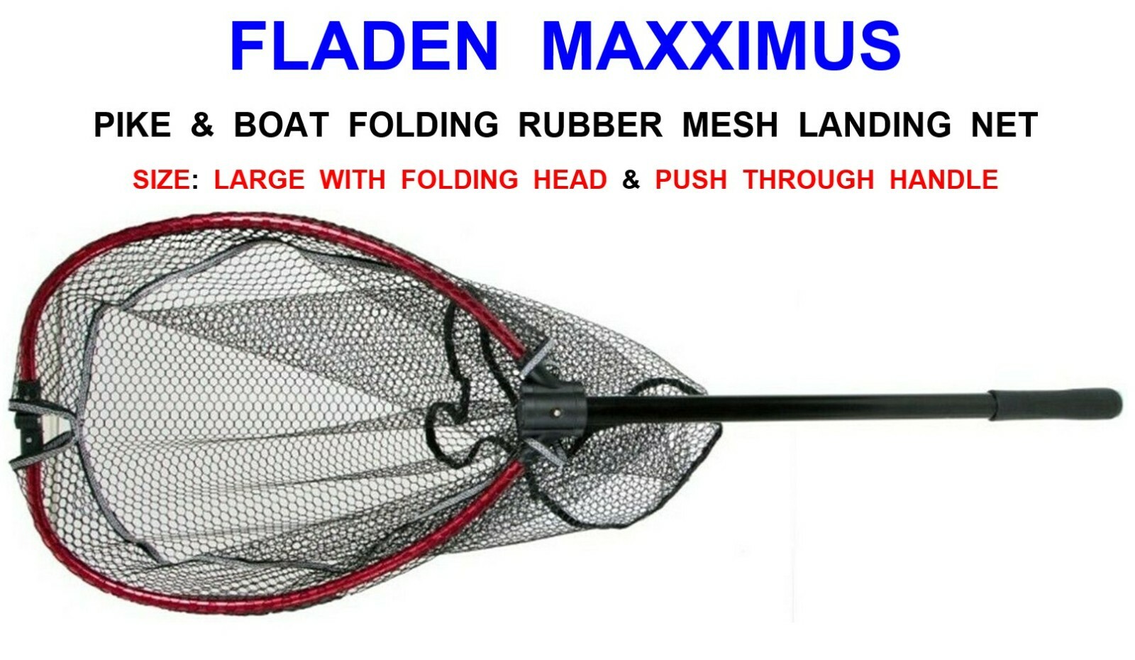 Fladen 32336050 60cm x 50cm x 75cm Folding Landing Net for sale online ...