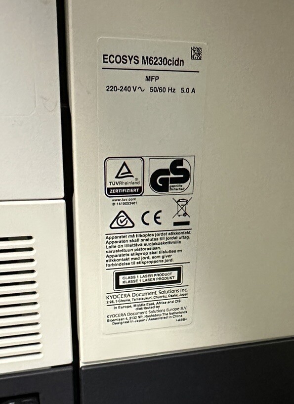 Kyocera Ecosys M6230cidn (Printer Scanner) | eBay UK