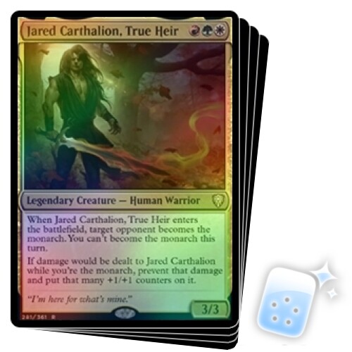 FOIL JARED CARTHALION, TRUE HEIR X4 Commander Legends Magic MTG MINT ...