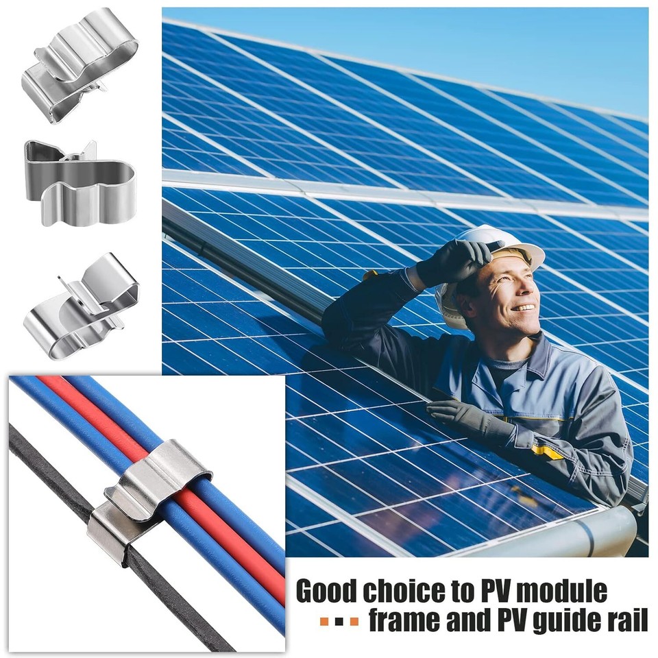 50 Pcs Trailer Frame Wire Clips Stainless Steel Clips Metal Cable Clips ...