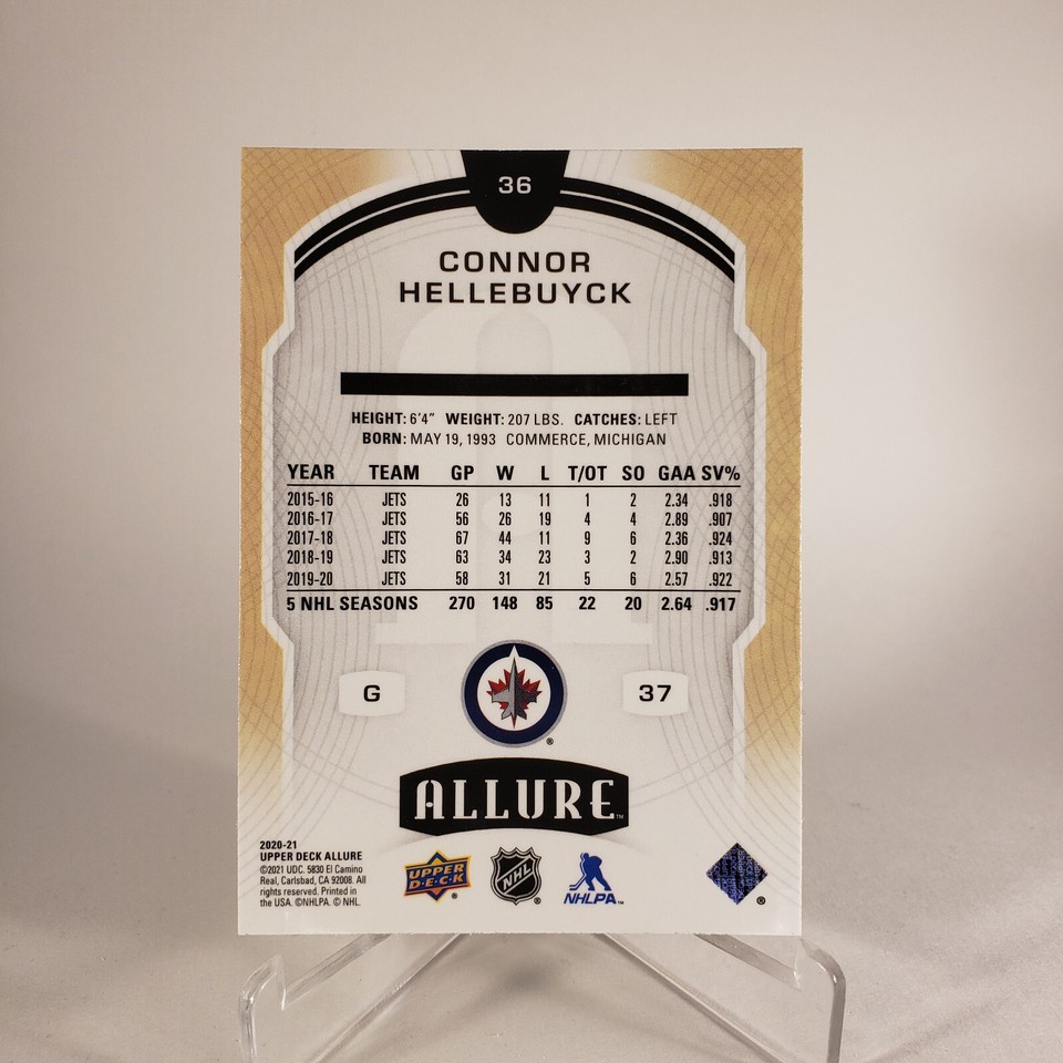 2020-21 Upper Deck Allure #36 Connor Hellebuyck | eBay
