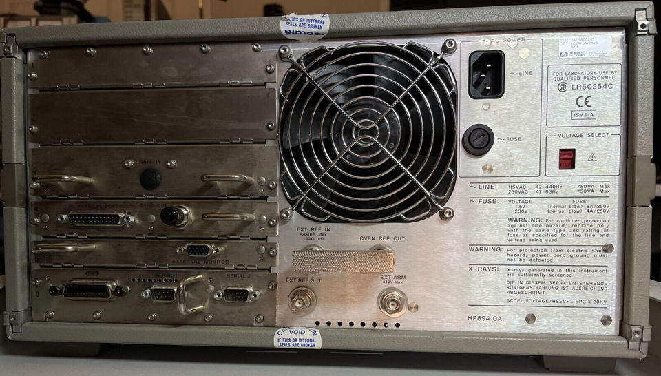 HP 89410A Vector Signal Analyzer - DC-10 MHz, OPT: 1C2,AY5,AY7, AY9 ...