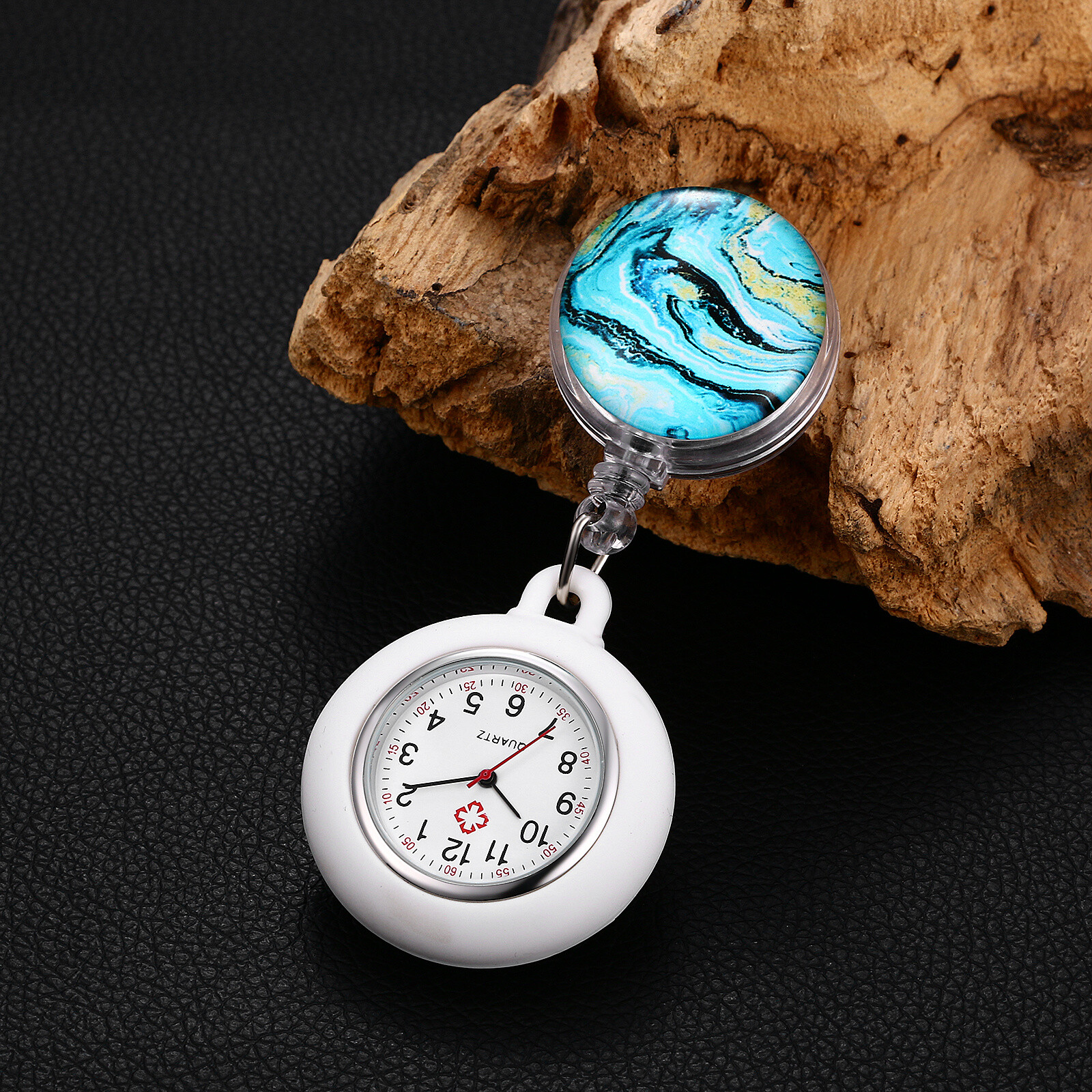 Starry Sky Nurse Doctor Fob Pocket Watch Quartz Retractable Silicone ...