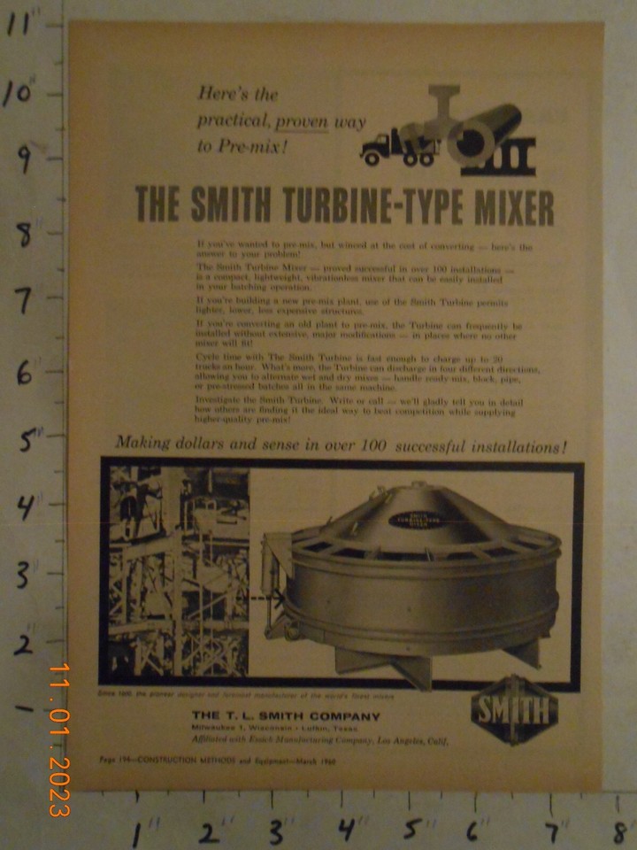 1960 Frank G. Hough Co Libertyville IL AD H-30 Payloader T. L. Smith ...