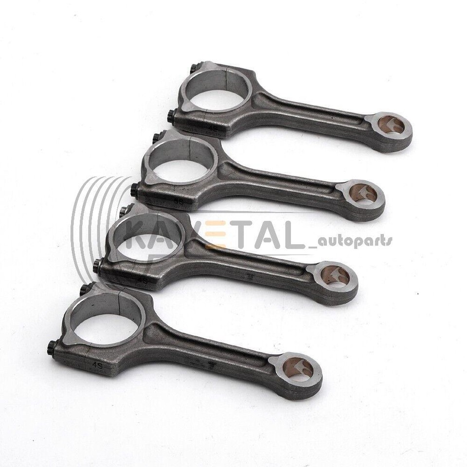 N13 N18 1.6L Engine Pistons Rings Set & 4X Connecting Rods For BMW Mini ...