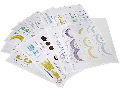 Icing Piping Nozzles Practice Drawings, Cake Pastry Beginner Practice ...