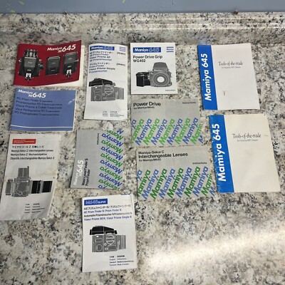 MAMIYA M645 INSTRUCTION MANUAL GUIDE BOOK GENUINE ORIGINAL Lot Various ...