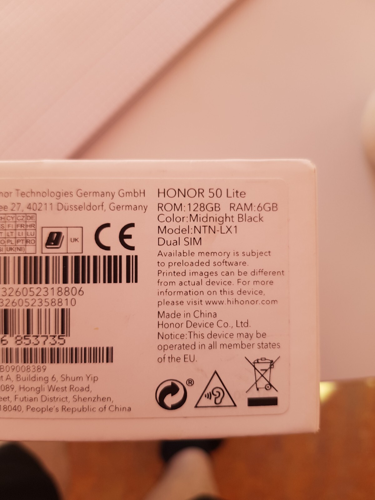 Huawei Honor P50 Lite 6 Gb Ram 128 Gb Festplatte | eBay