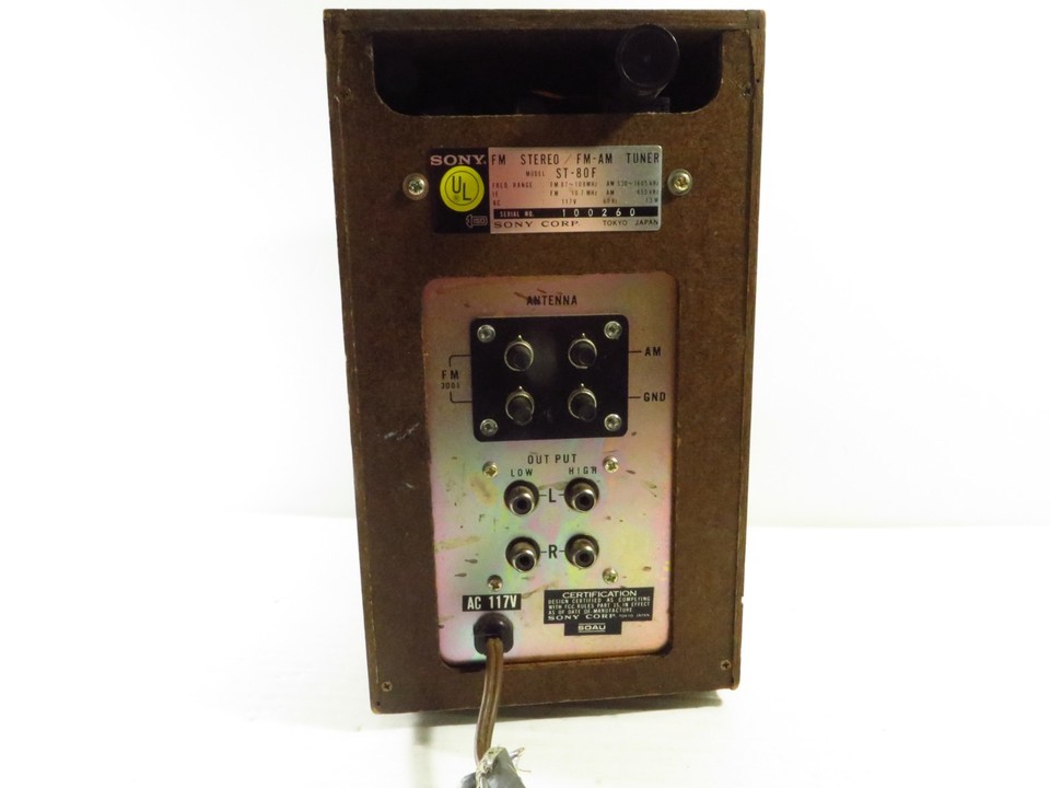 Sony ST-80F Vintage Solid State Stereo Tuner, Tested Powers ON | eBay