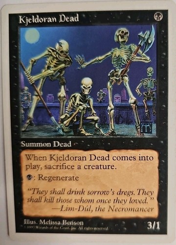 MTG Magic The Gathering Card Kjeldoran Dead Summon Dead Black 1997 | eBay