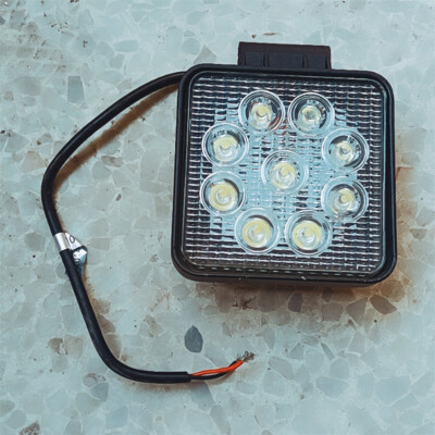 27W 9 LED Driving Fog Light Off Road Lamp Spot Work Light For Auto ...