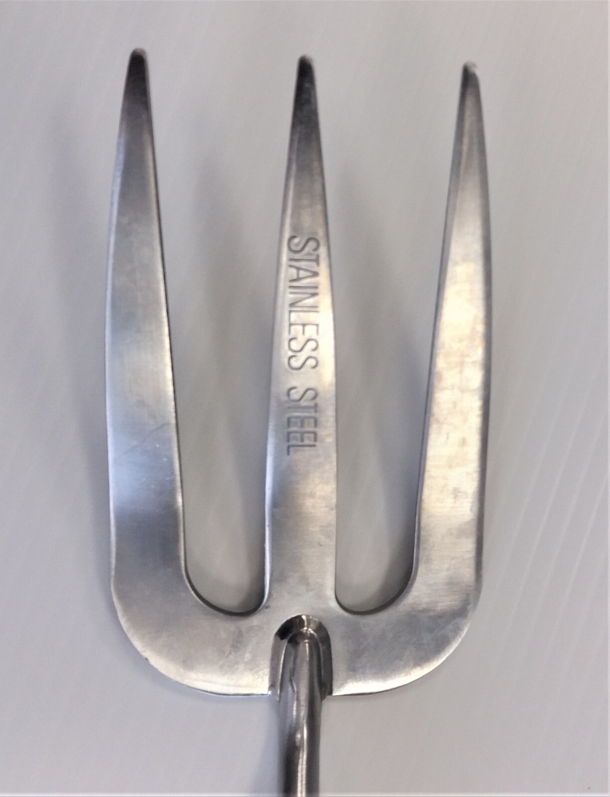 Hand Fork Stainless Steel Wilkinson Sword 3 Prong Wooden Handle ...