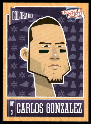 Carlos Gonzalez 2013 Panini Triple Play #24 Colorado Rockies | eBay