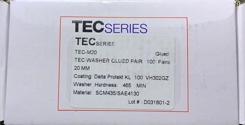 Sherex Wedge Lock Washers Alloy Steel Pair Locking Tec Series - Sizes ...