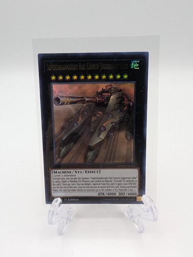 YuGiOh Superdreadnought Rail Cannon Juggernaut Liebe LED4-EN034 Ultra ...