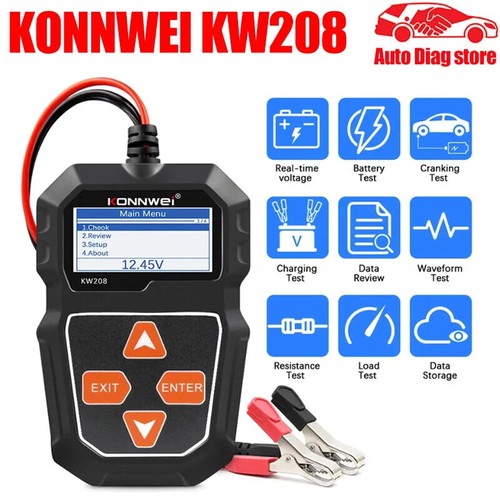 Car Battery Tester Crank Charge Circus Tester Battery Analyzer Volt ...