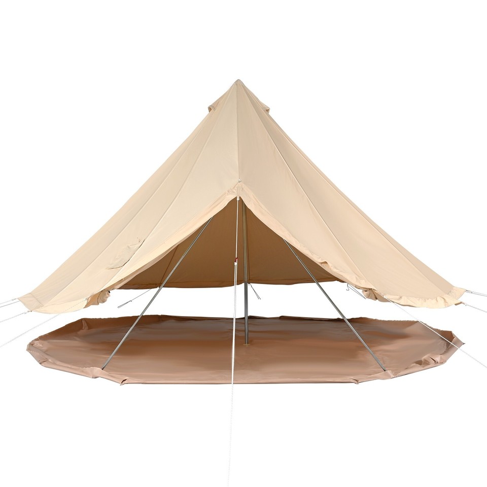 Canvas Bell Tent 3M 4M 5M 6M 7M 4-Season Camping Yurt Tent with Stove ...