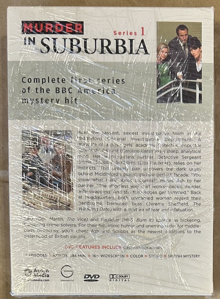 Murder in Suburbia DVD Series 1 Caroline Catz Lisa Faulkner EUC Acorn ...