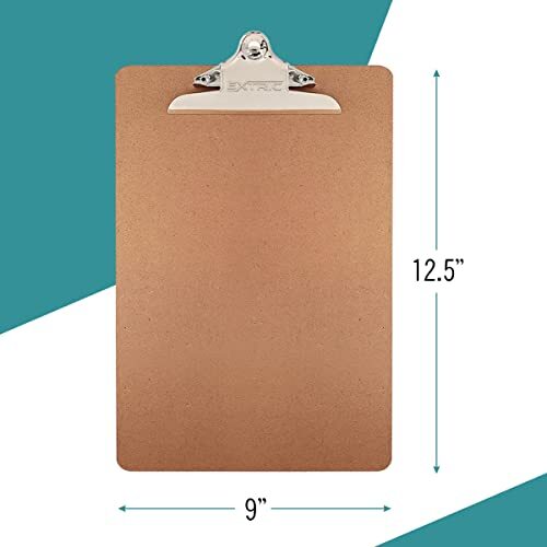 6 Clipboards, Standard A4 Clipboard, 9" x 12.5" Clipboard, Letter Size ...