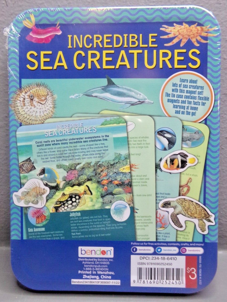Magnetic Learning Activity Incredible Sea Creatures S.T.E.M ...
