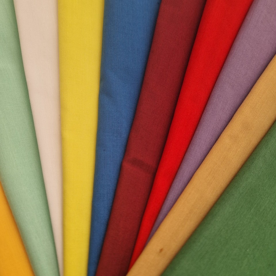 Plain Polycotton Fabric Dress Craft 60 Colours Poly Cotton Lining ...