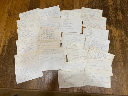 Handwritten Recipes Index Cards Lot of 100 Breads Pudding Desserts ...
