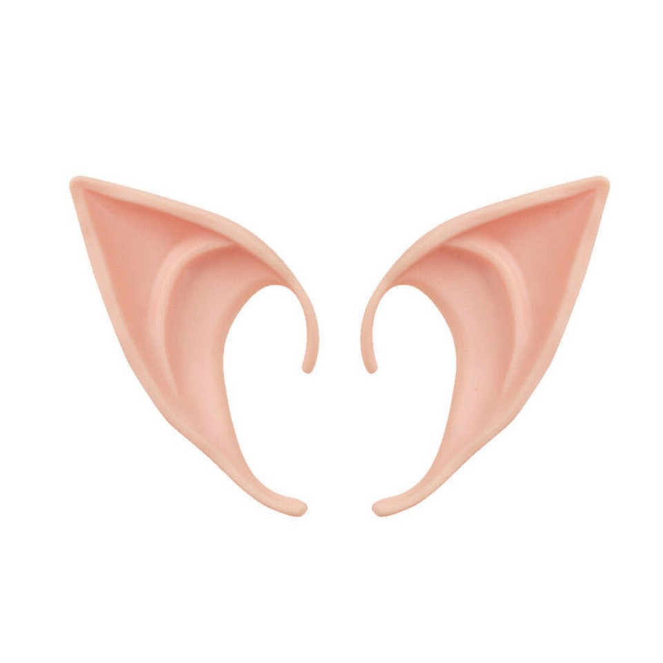 1 Pair Latex Elf Ear Fairy Pixie Ears for Women Kids Halloween Costume ...