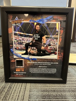 Roman Reigns - Summerslam 2020 Plaque With Match-Used Steel Chair | eBay