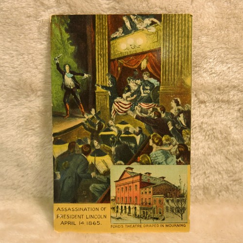 Unposted Vintage Postcard , Assassination Of President Lincoln, Ford`s ...