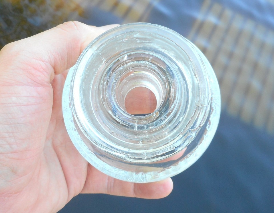 NICE CLEAR CD 1070 HEMINGRAY SPOOL STYLE GLASS INSULATOR (A) | eBay