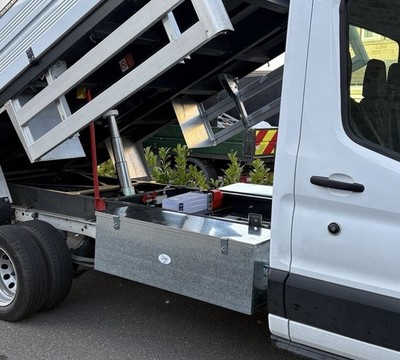 Ford Transit Tipper Dual Underbody Storage | Supply & Fit | Truck Tool ...