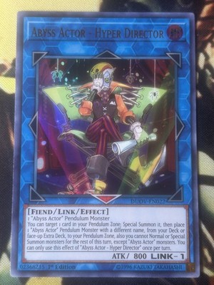 Yugioh: Abyss Actor - Hyper Director - DUOV-EN022 - Ultra Rare - 1st ...