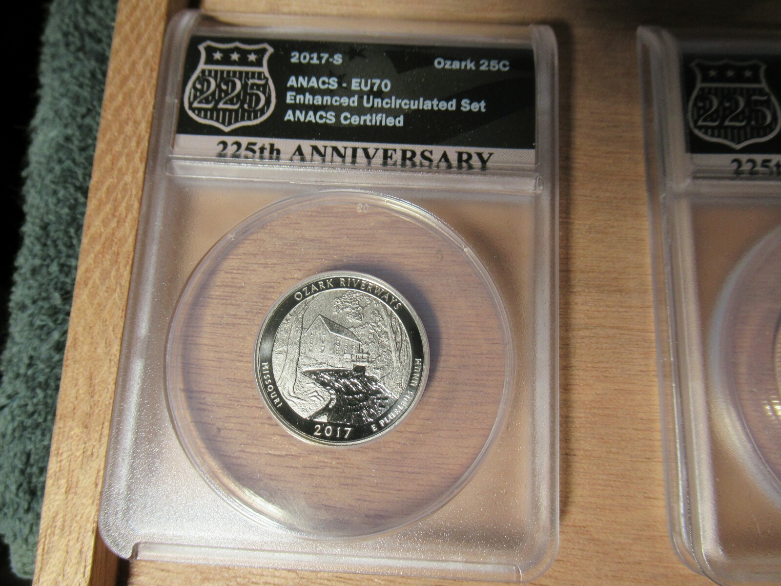 2017-S Full Set ANACS EU70 225th Anniv. ENHANCED / 10 BU Coins / Nice ...