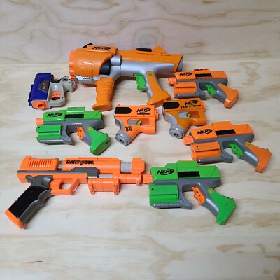 Lot of Nerf Nstrike Dart Tag Dart Gun Blasters Pistol Hand Guns ...