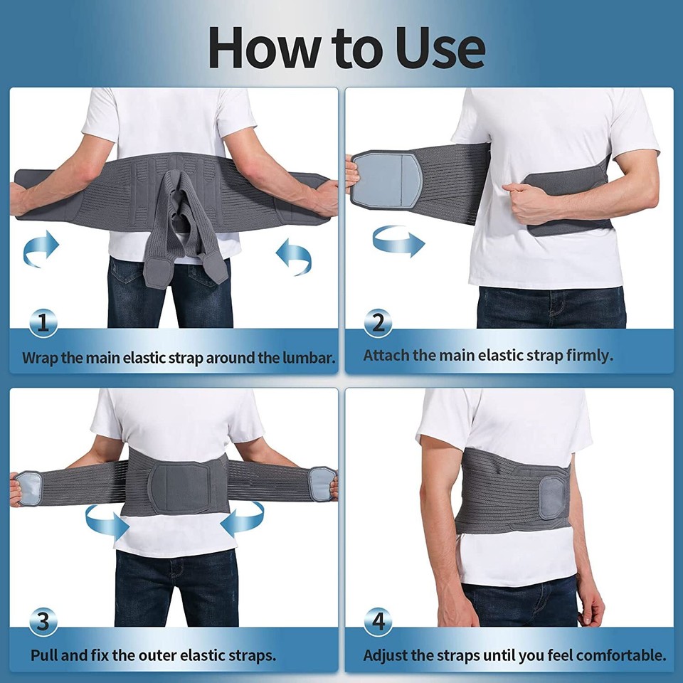 Lower Back Brace Orthopedic Lumbar Support Waist Support Belt for Pain ...