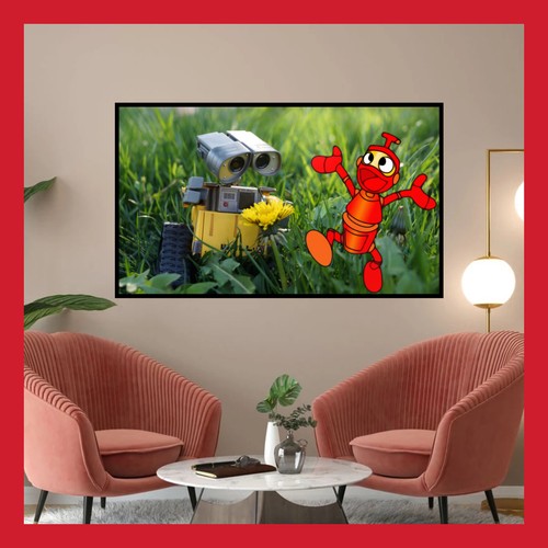 TOILE COTON AFFICHE POSTER FIGURINE ULYSSE 31 NONO LE PETIT ROBOT ET ...