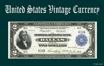 Tin Sign 8 x 12 - 2 Dollar Bill Dallas Bank Wall Mount BMSBIZ ...