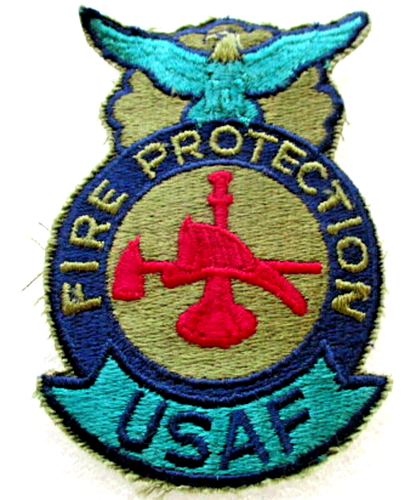 UNITED STATES AIR FORCE USAF FIRE PROTECTION VINTAGE ORIGINAL PATCH | eBay