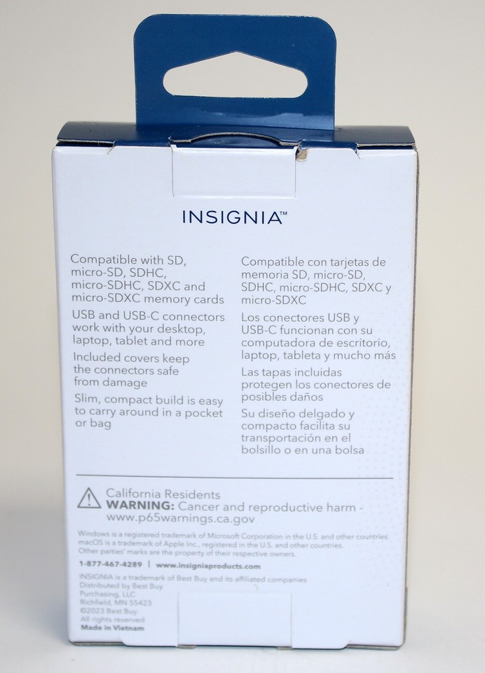 New Insignia- USB 3.0 SD and microSD Memory Card Reader - Black | eBay